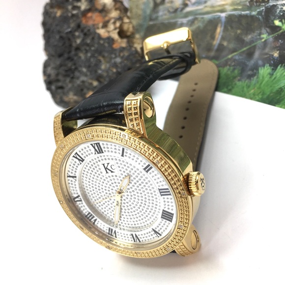Techno Com by KC | Accessories | Kc Diamond Watch 45mm Stainless Steel ...